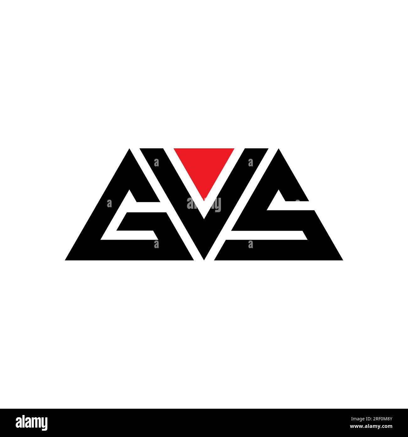 GVS triangle letter logo design with triangle shape. GVS triangle logo ...