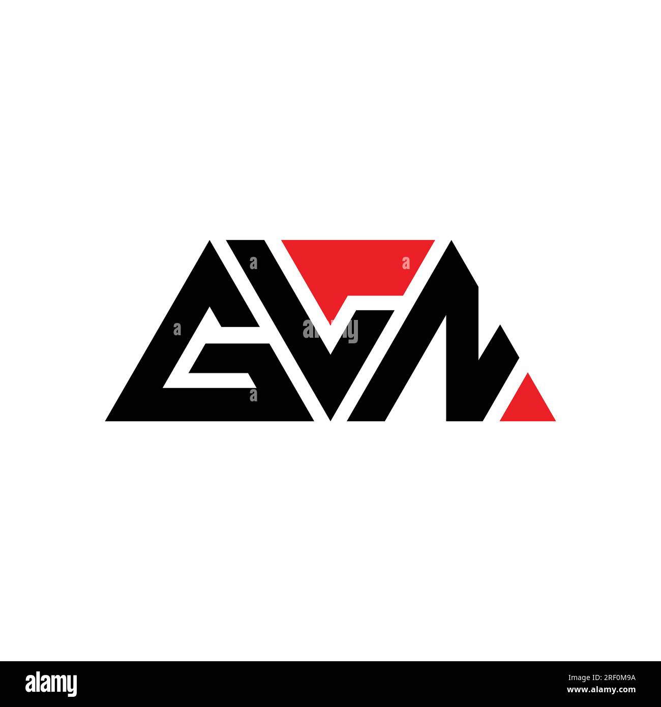 GLN triangle letter logo design with triangle shape. GLN triangle logo ...