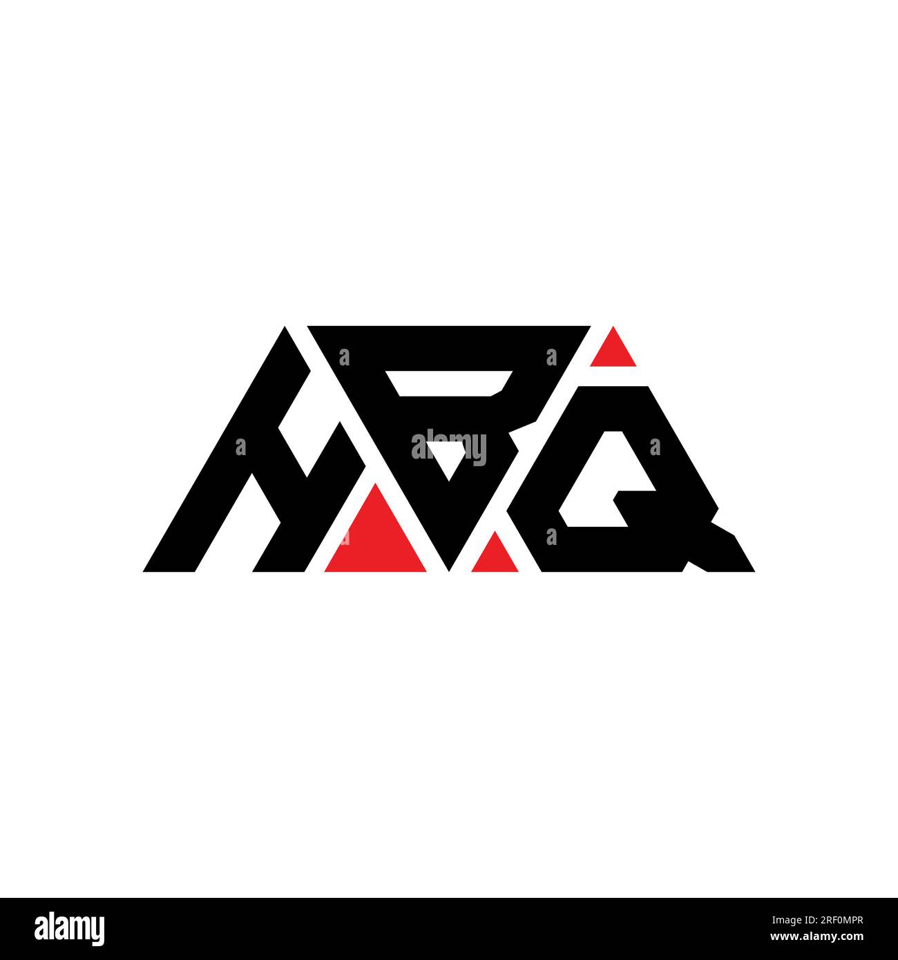 HBQ triangle letter logo design with triangle shape. HBQ triangle logo ...