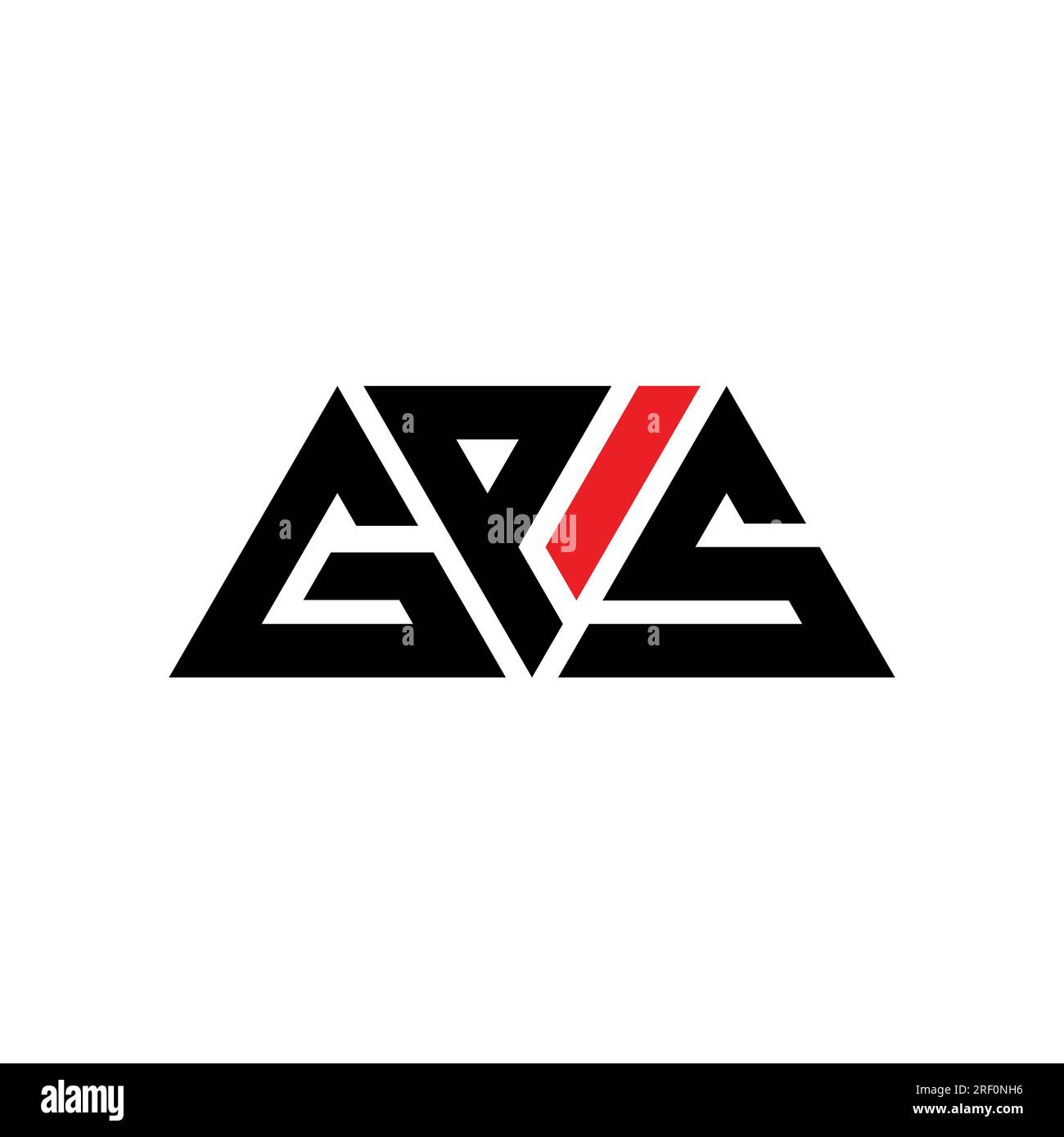 GPS triangle letter logo design with triangle shape. GPS triangle logo ...