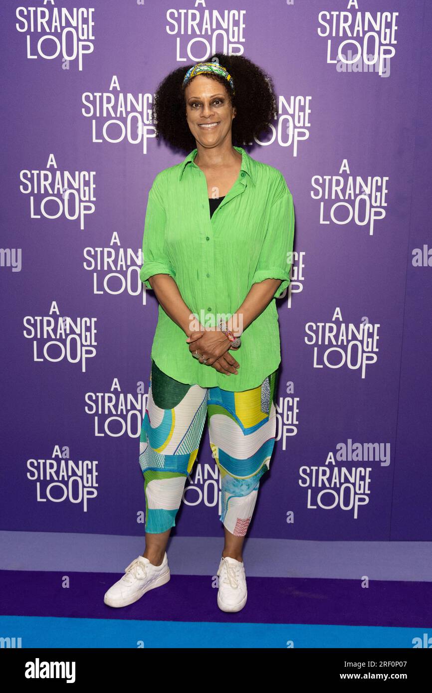 Red Carpet arrivals at Press night for 'A Strange Loop' at the Barbican Featuring: Bernardine ...