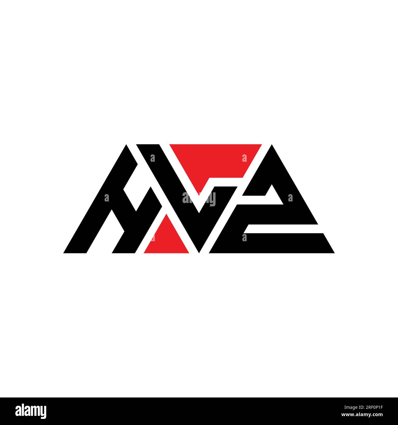 HLZ triangle letter logo design with triangle shape. HLZ triangle logo ...