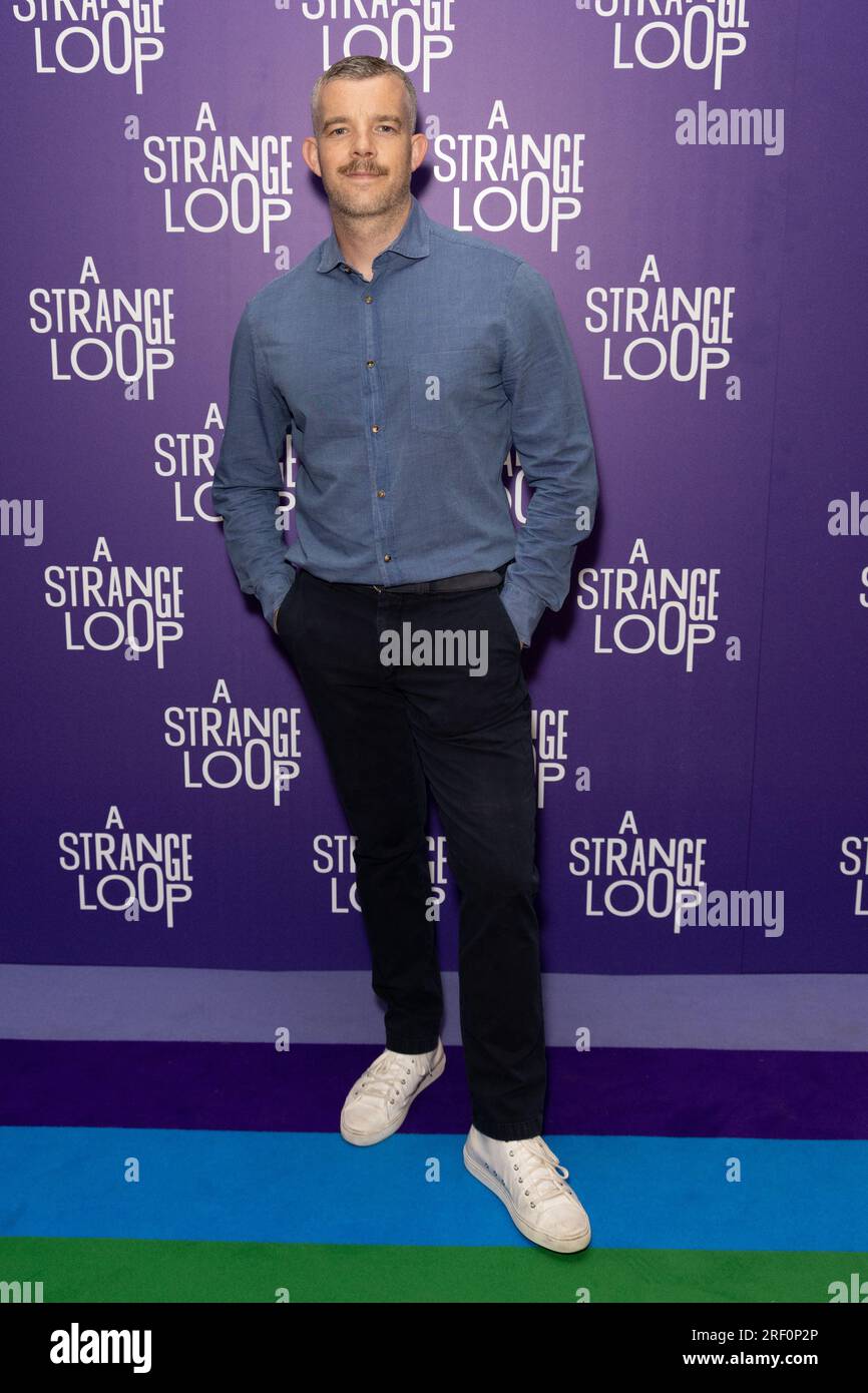 Red Carpet arrivals at Press night for 'A Strange Loop' at the Barbican Featuring: Russell Tovey ...