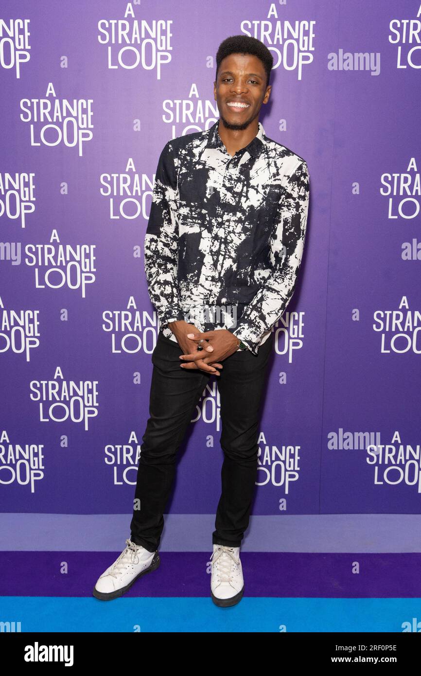 Red Carpet arrivals at Press night for 'A Strange Loop' at the Barbican Featuring: Rhys ...