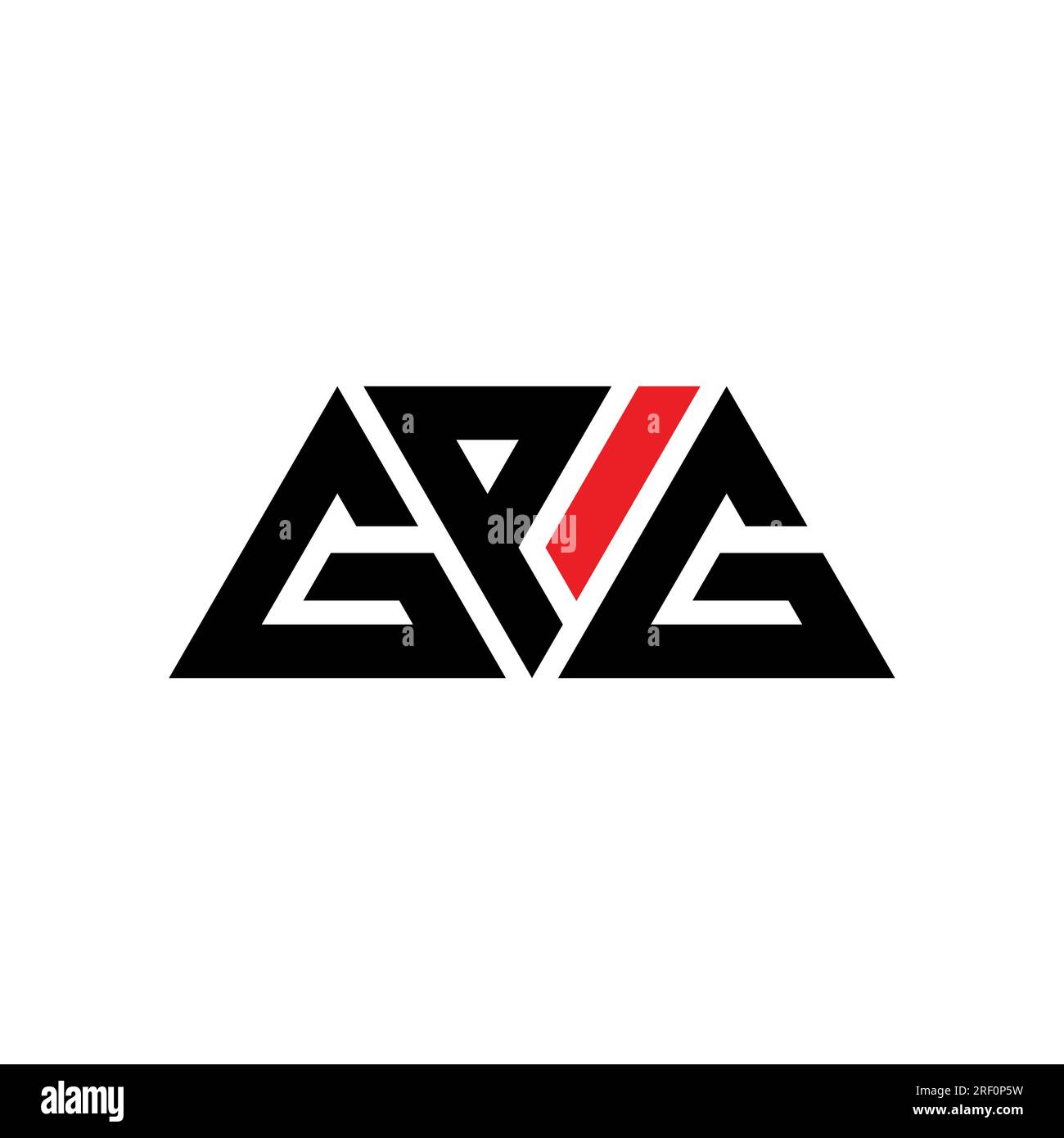 GPG triangle letter logo design with triangle shape. GPG triangle logo ...