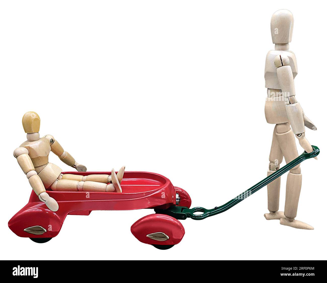 Pulling wagon Cut Out Stock Images & Pictures - Alamy