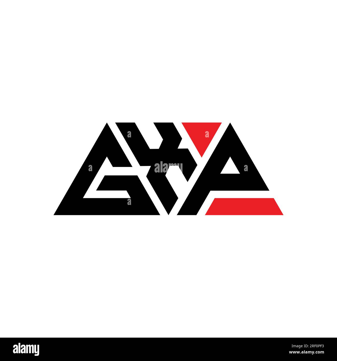 GXP triangle letter logo design with triangle shape. GXP triangle logo ...