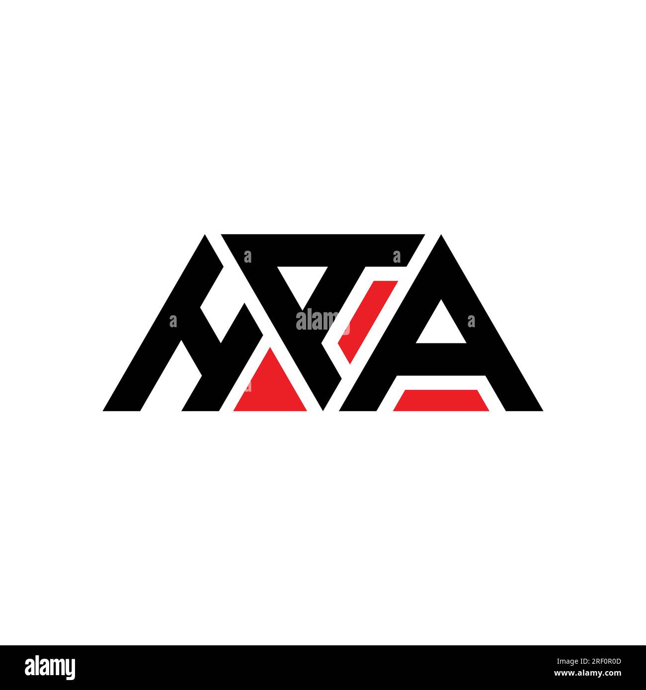 HAA triangle letter logo design with triangle shape. HAA triangle logo ...