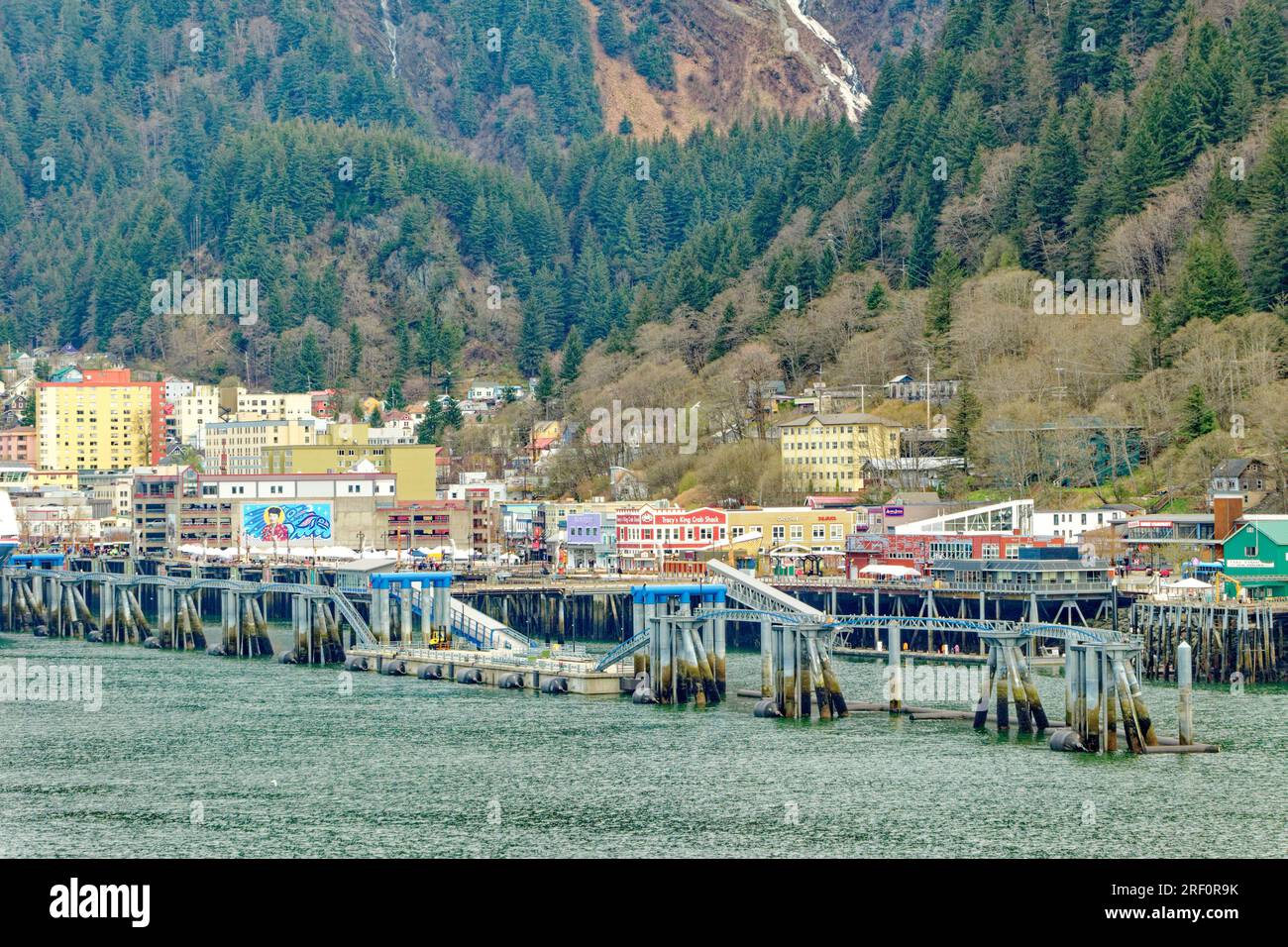 Juneau, Alaska waterfront and Docks Stock Photo - Alamy