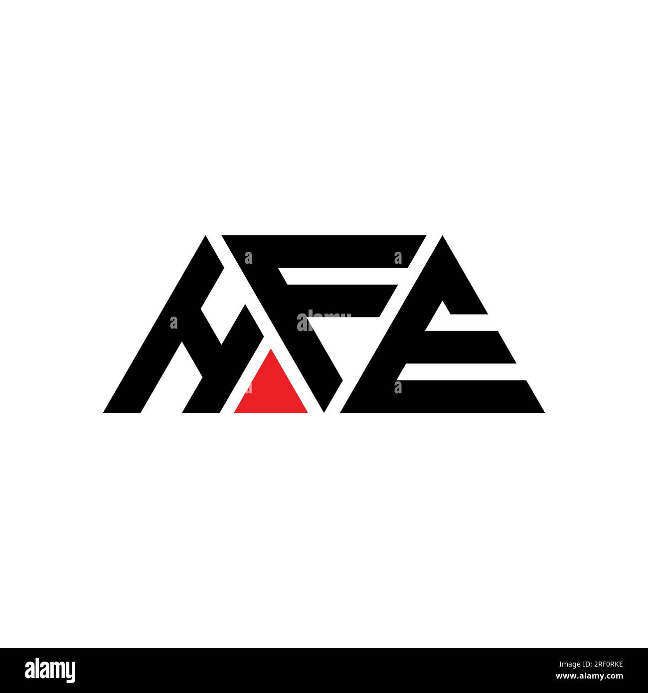 HFE triangle letter logo design with triangle shape. HFE triangle logo ...
