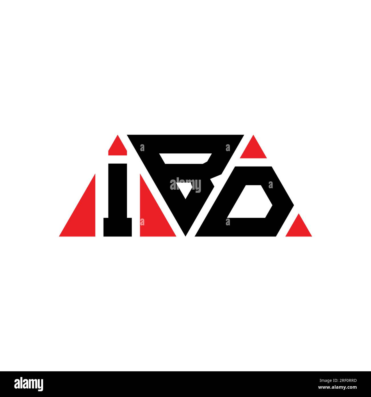 IBD triangle letter logo design with triangle shape. IBD triangle logo ...