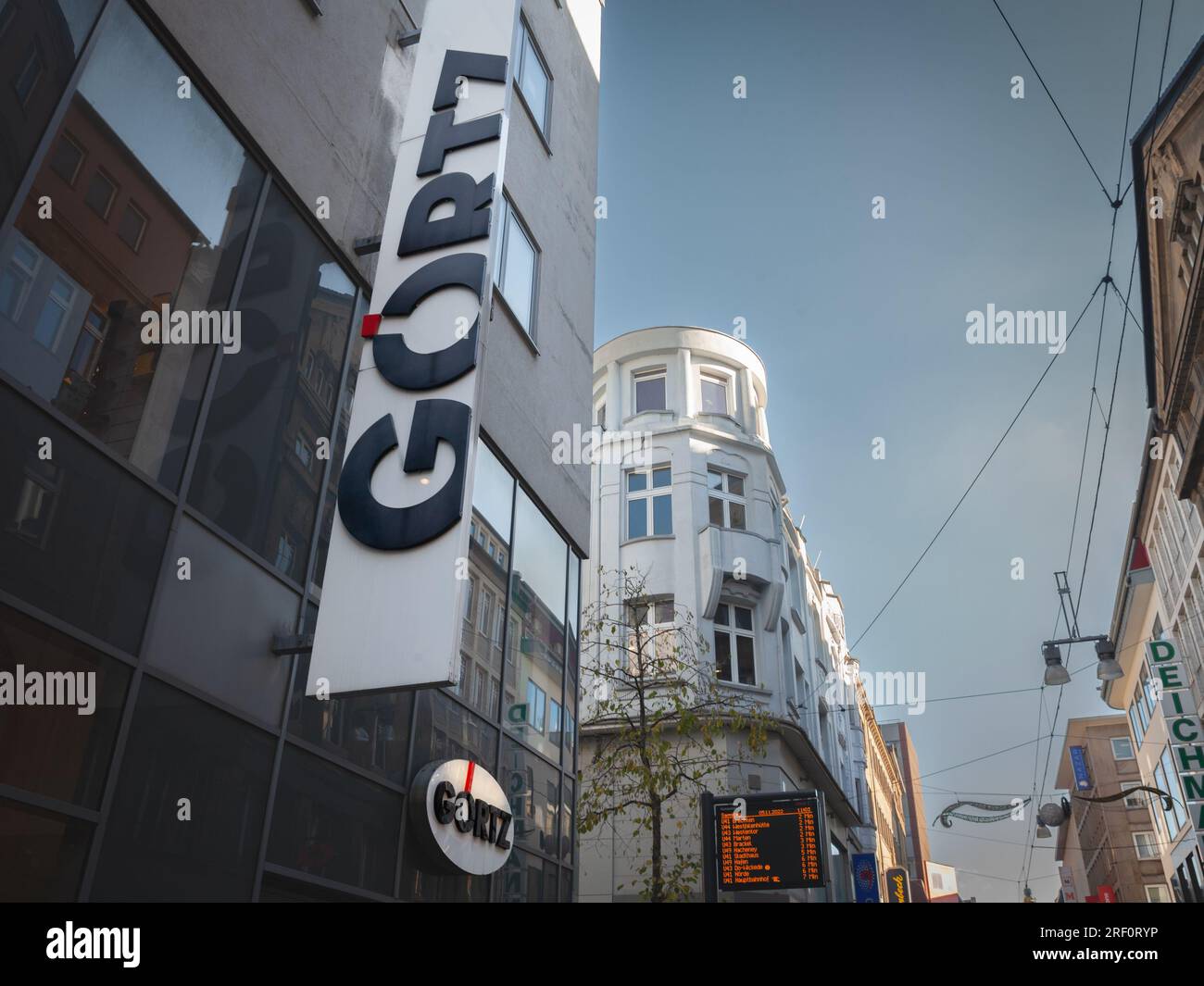 Picture of a sign with the logo of Gortz on their main store on their ...