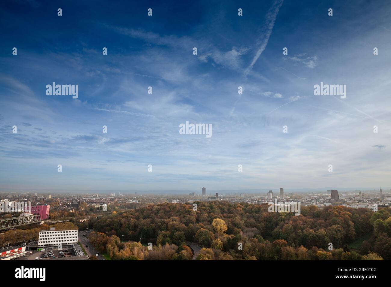 Picture of an aerial view of Cologne in the morning in neustadt ...