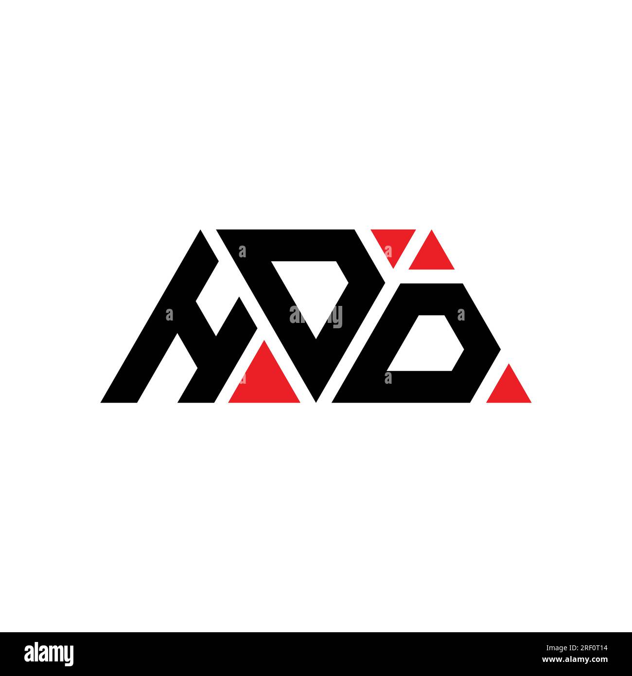 HDD triangle letter logo design with triangle shape. HDD triangle logo ...