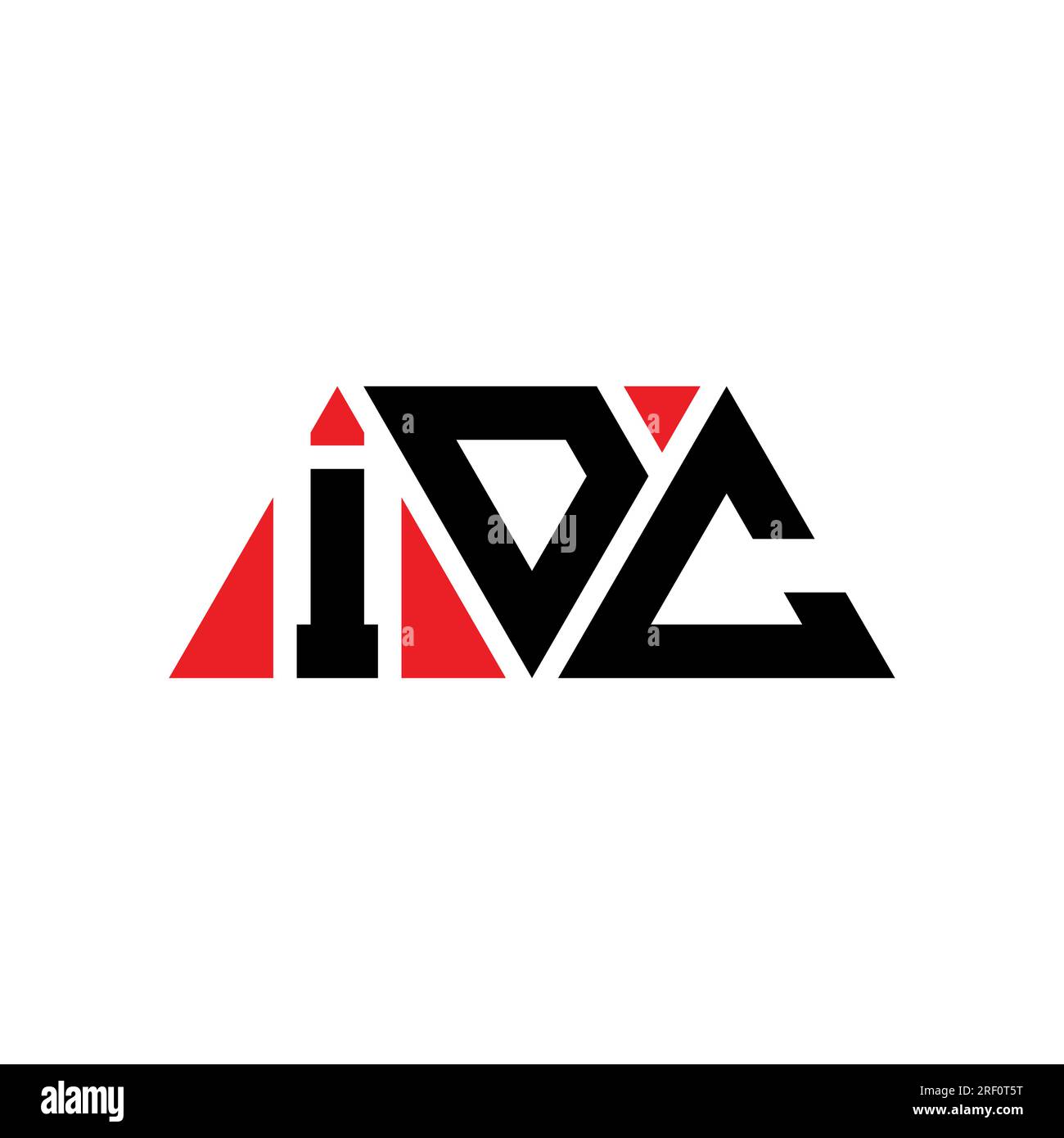 IDC triangle letter logo design with triangle shape. IDC triangle logo ...
