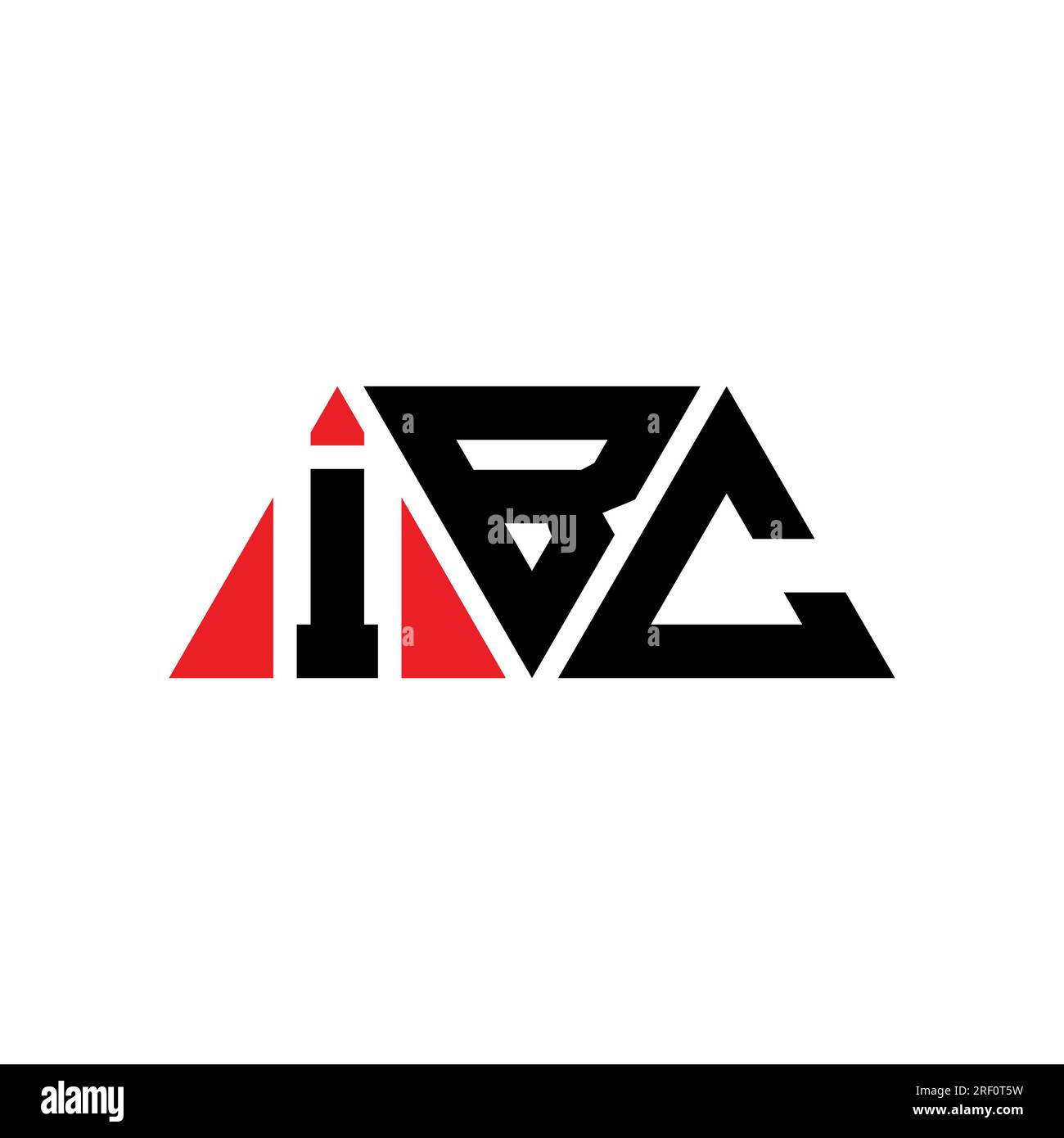 IBC triangle letter logo design with triangle shape. IBC triangle logo ...