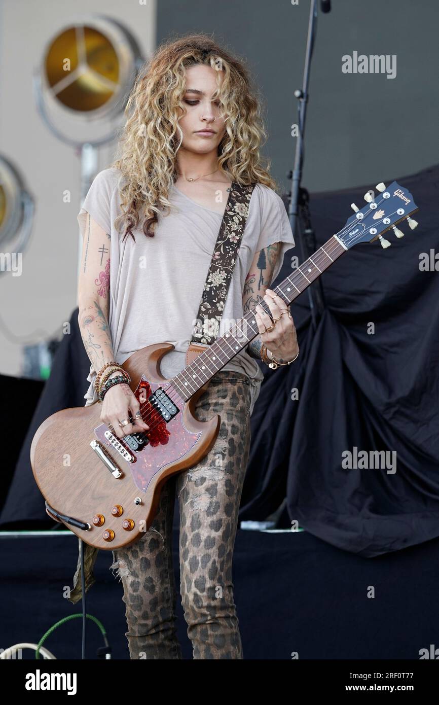 Paris Jackson performs at the Q101 Piqniq on Sunday, July 30, 2023, at ...
