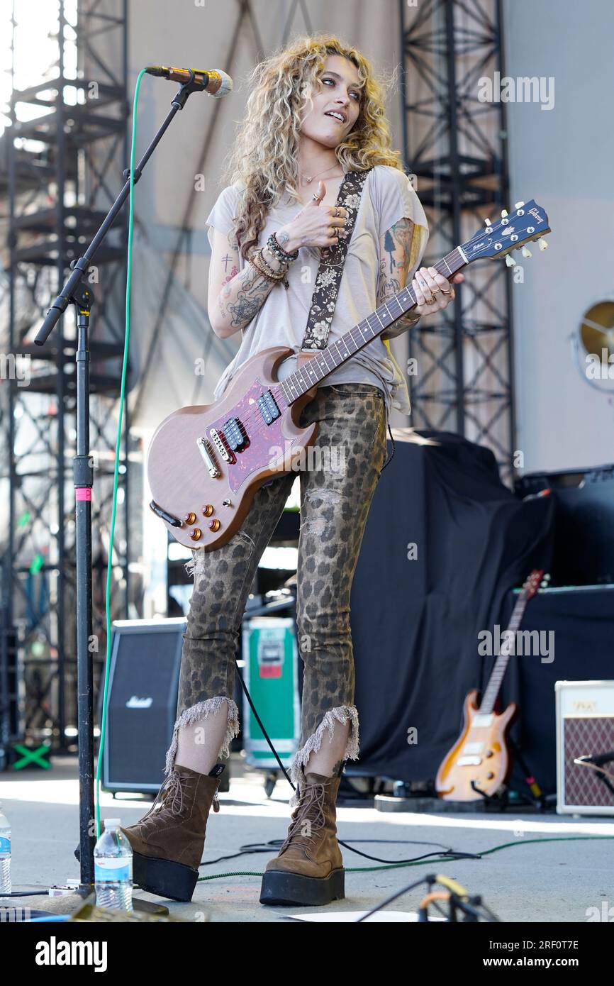 Paris Jackson performs at the Q101 Piqniq on Sunday, July 30, 2023, at ...