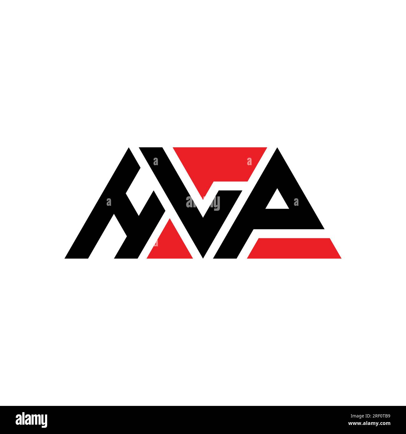 HLP triangle letter logo design with triangle shape. HLP triangle logo ...