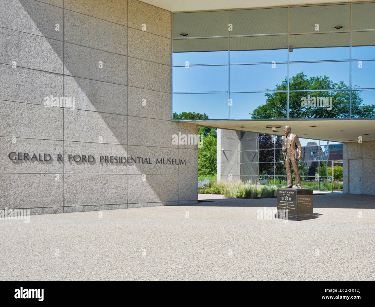 The Gerald R Ford Presidential Museum in Grand Rapids, Michigan Stock ...