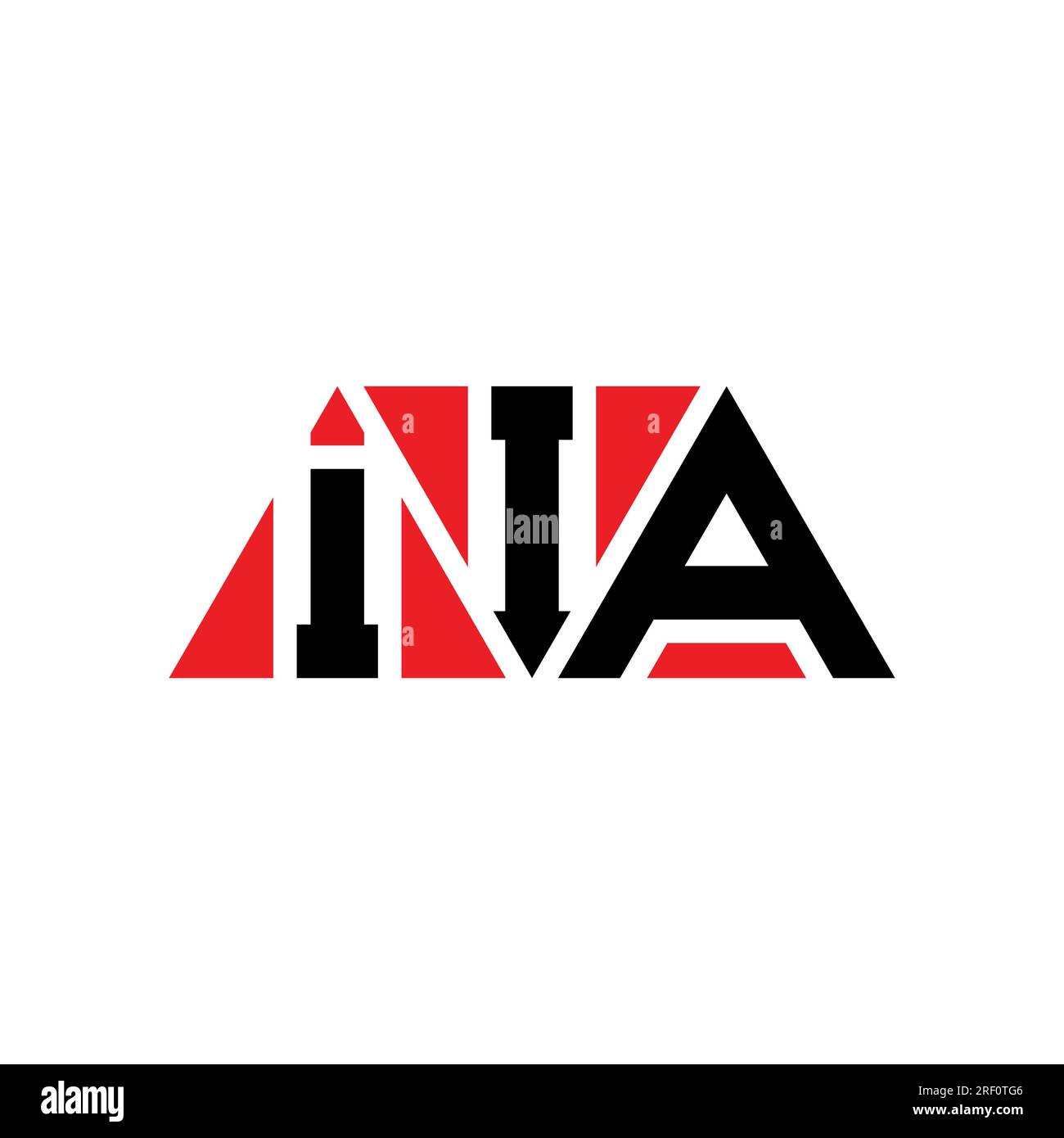 IIA triangle letter logo design with triangle shape. IIA triangle logo ...