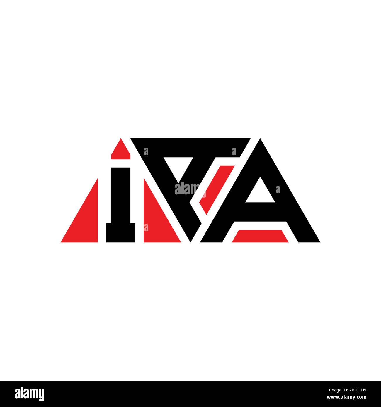 IAA triangle letter logo design with triangle shape. IAA triangle logo ...