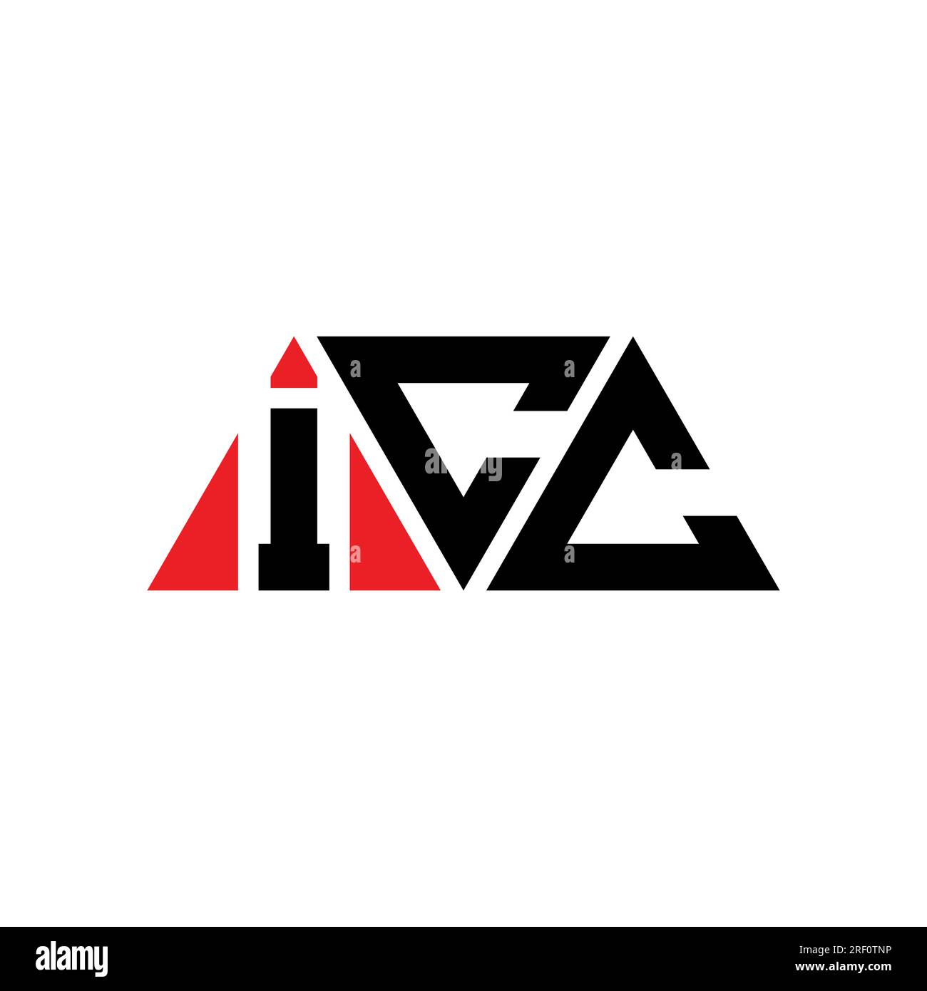 ICC triangle letter logo design with triangle shape. ICC triangle logo ...