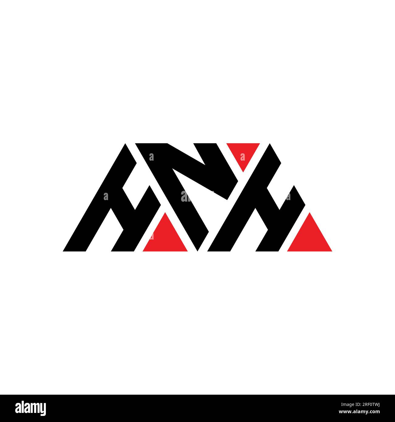 HNH triangle letter logo design with triangle shape. HNH triangle logo ...