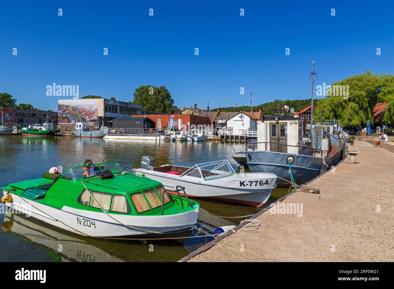 Fishing boats in Nida, Curonian Spit, Lithuania, Europe Stock Photo - Alamy