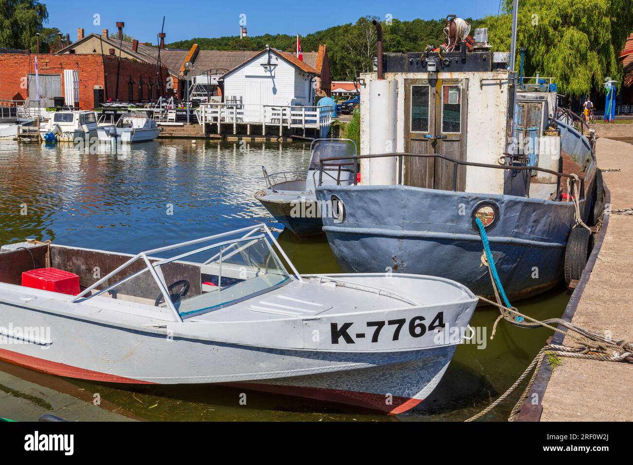 Fishing boats in Nida, Curonian Spit, Lithuania, Europe Stock Photo - Alamy