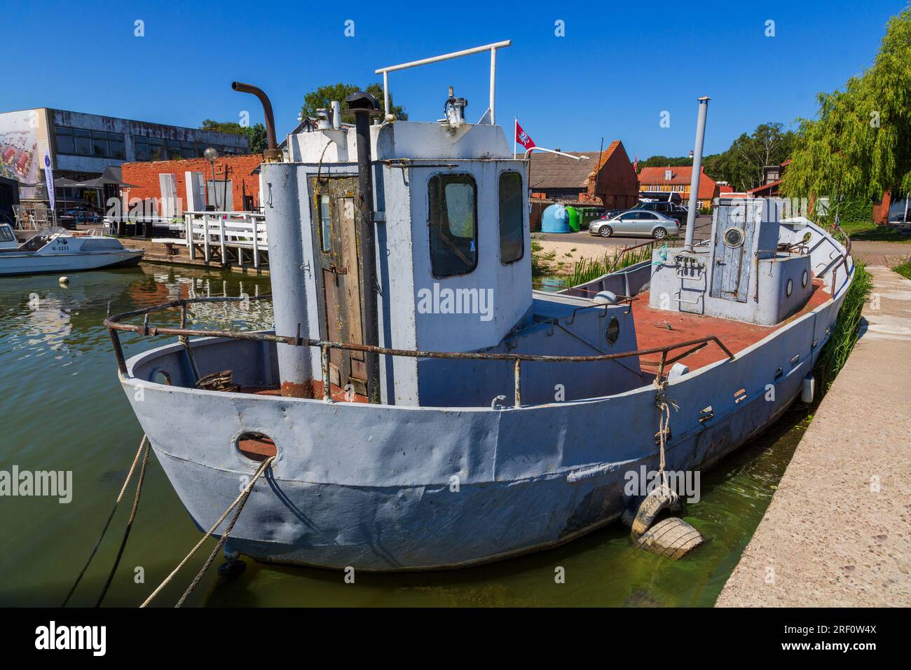 Fishing boats in Nida, Curonian Spit, Lithuania, Europe Stock Photo - Alamy