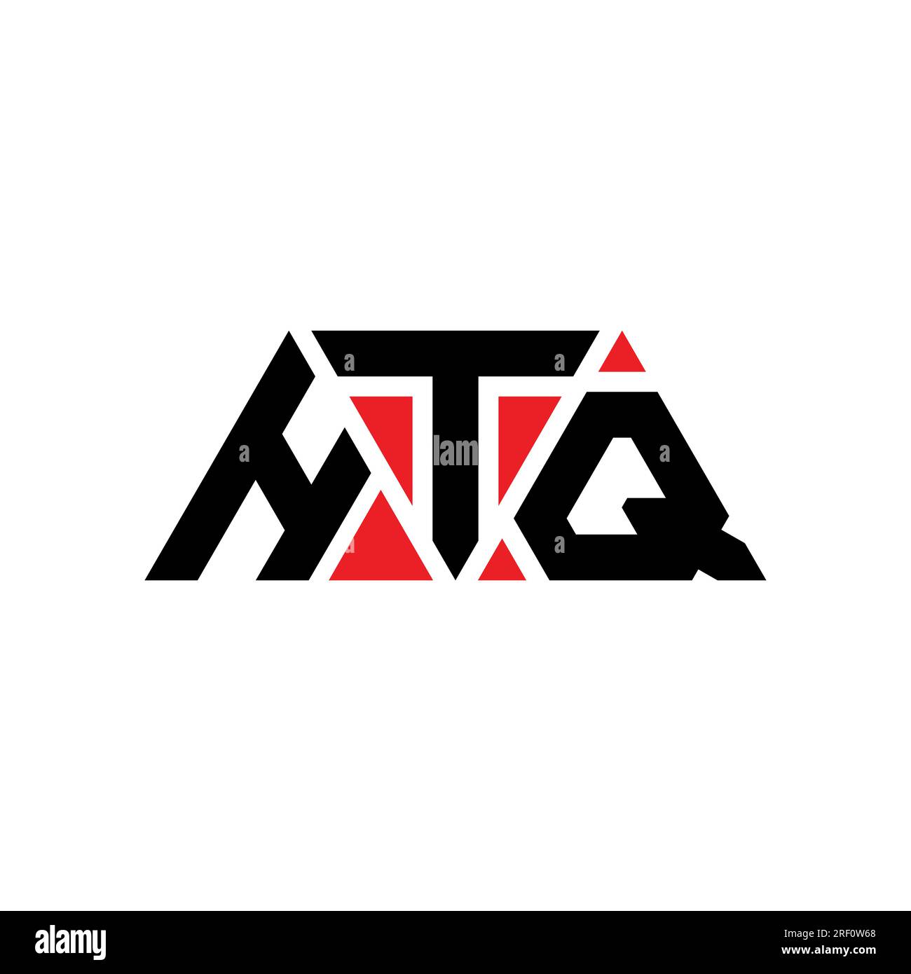 HTQ triangle letter logo design with triangle shape. HTQ triangle logo ...