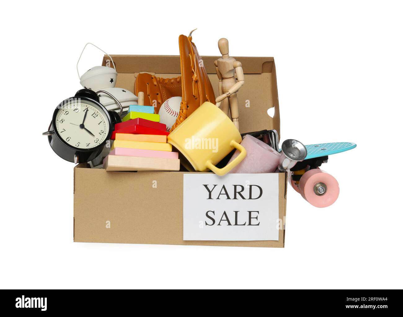 Yard sale items box hi-res stock photography and images - Alamy