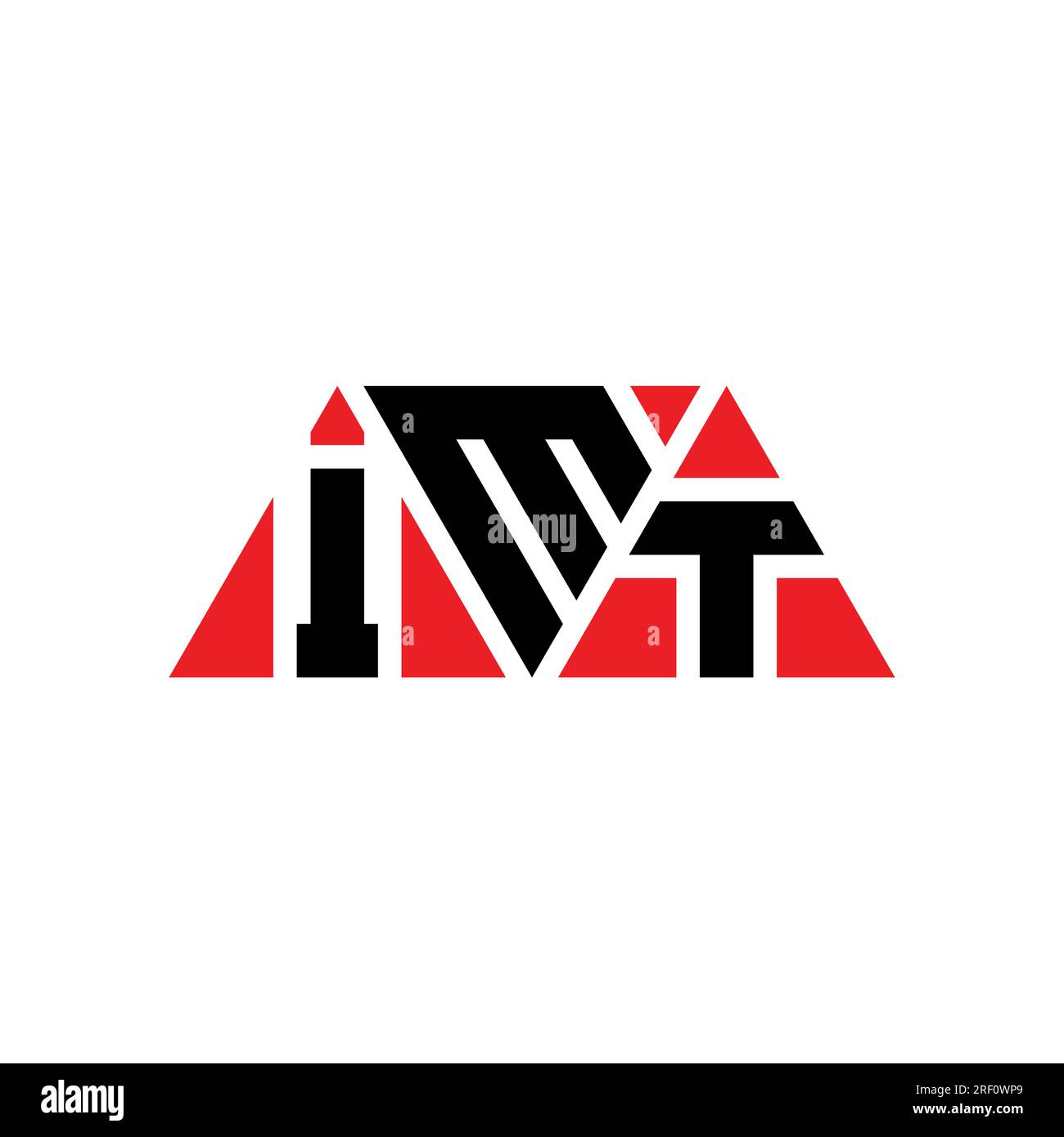 IMT triangle letter logo design with triangle shape. IMT triangle logo ...