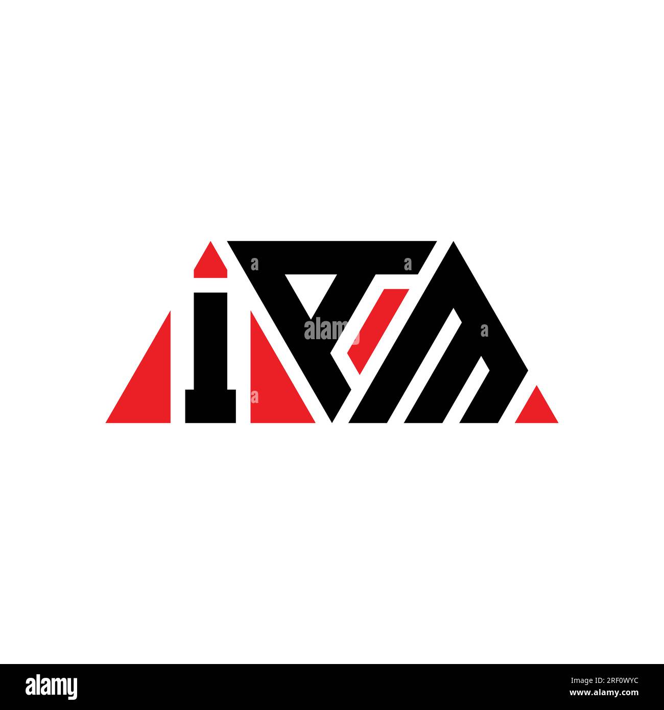 IAM triangle letter logo design with triangle shape. IAM triangle logo ...