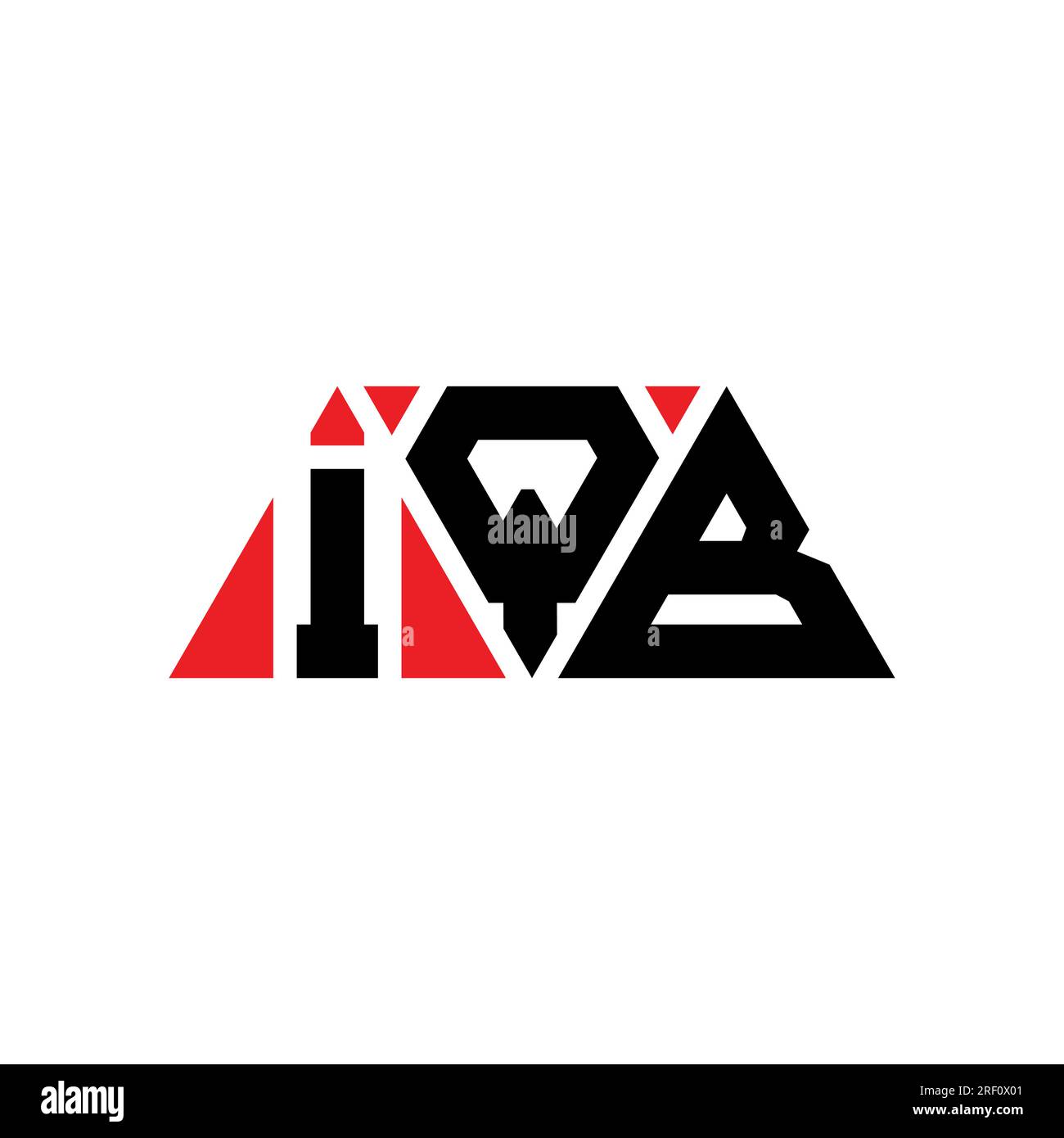 IQB triangle letter logo design with triangle shape. IQB triangle logo design monogram. IQB ...