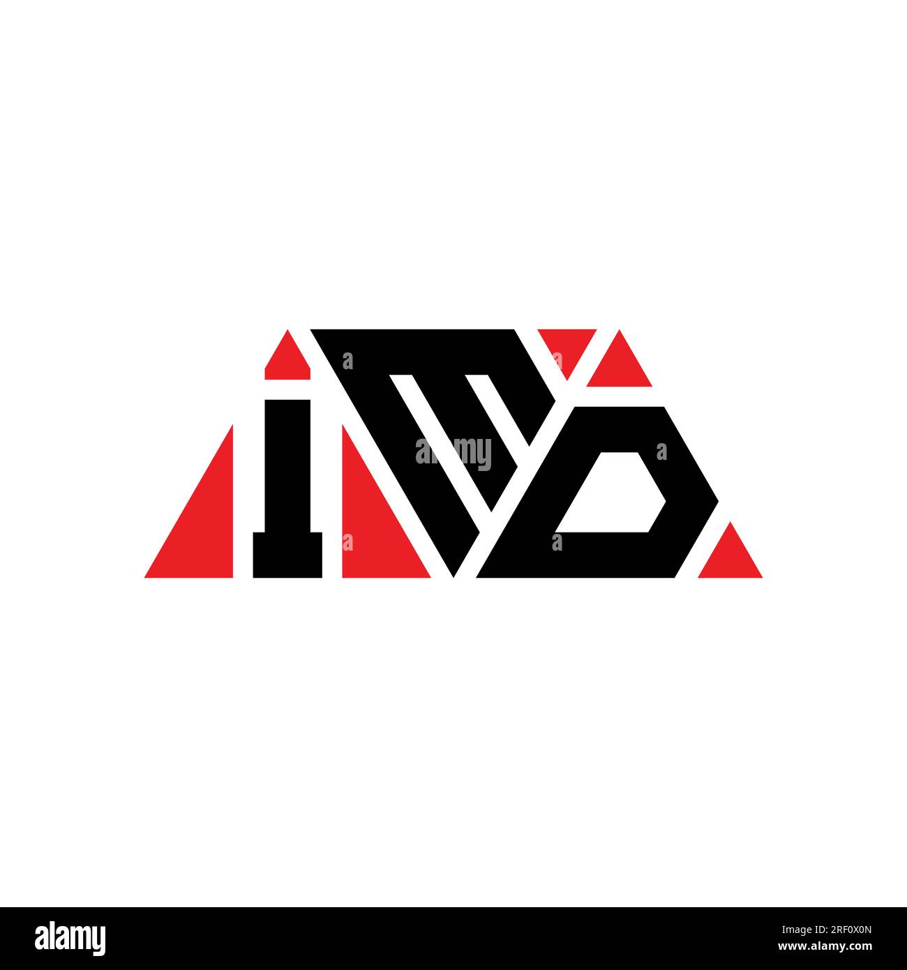 IMD triangle letter logo design with triangle shape. IMD triangle logo ...