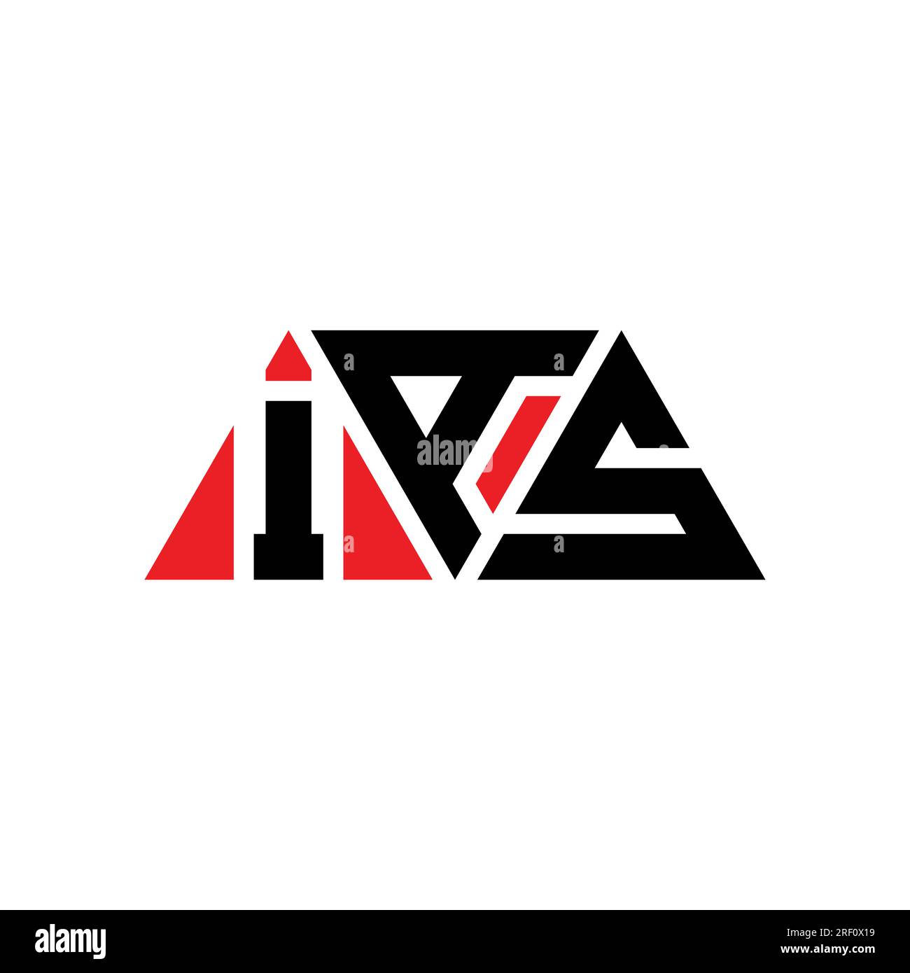 IAS triangle letter logo design with triangle shape. IAS triangle logo ...