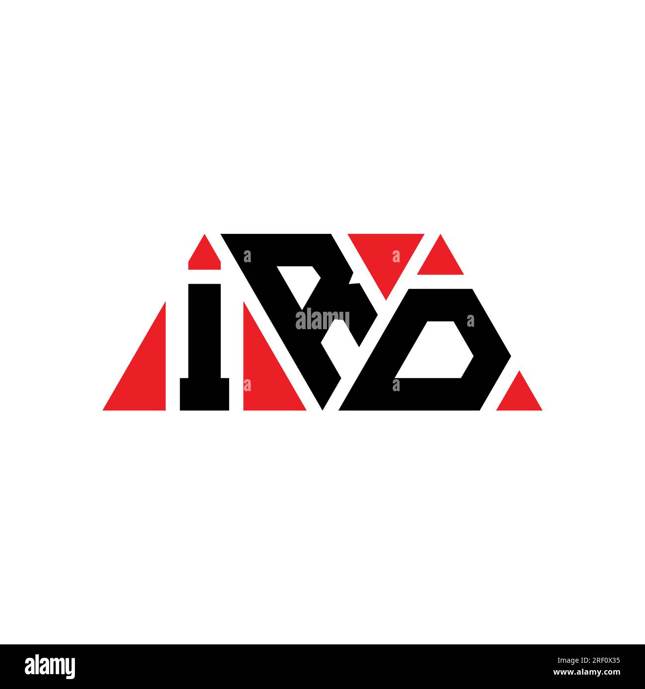 IRD triangle letter logo design with triangle shape. IRD triangle logo ...