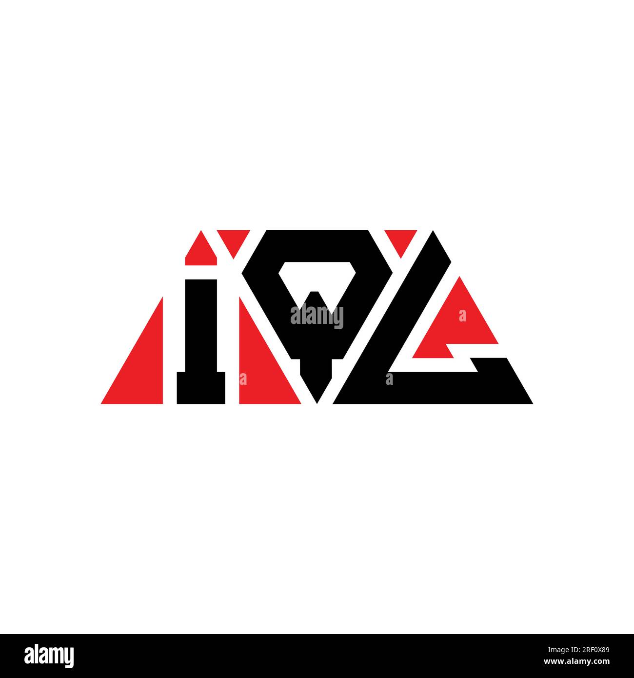 IQL triangle letter logo design with triangle shape. IQL triangle logo ...