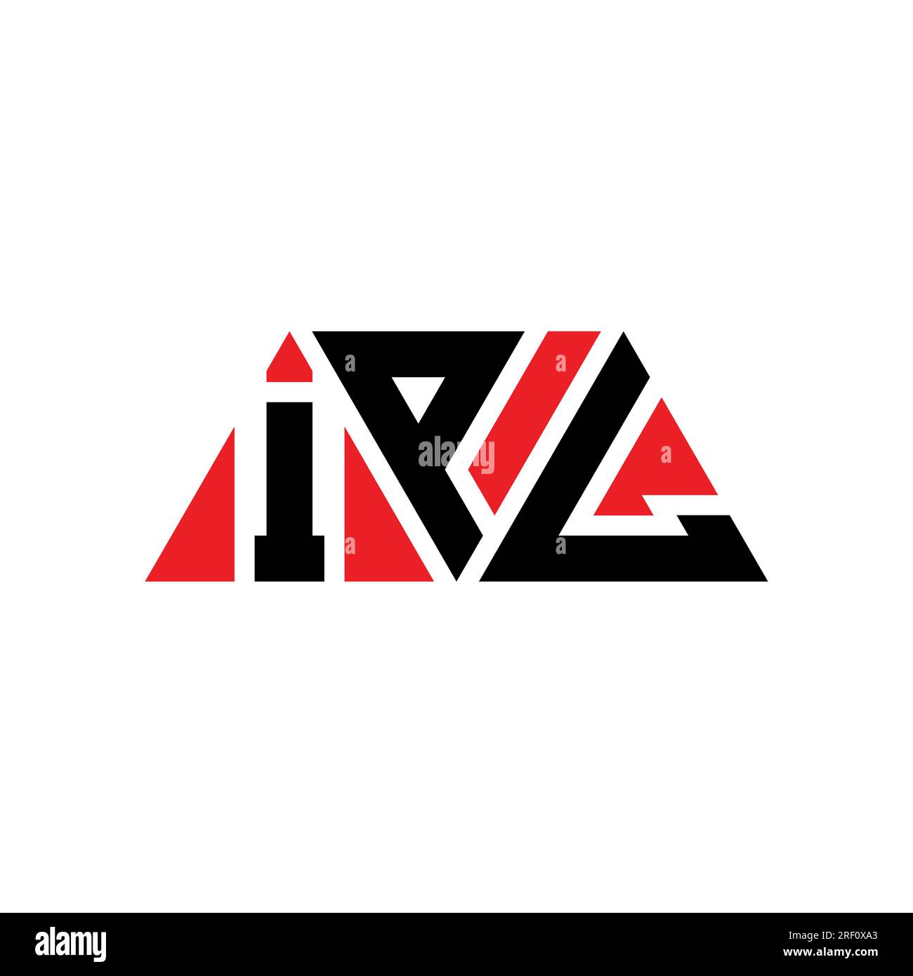 IPL triangle letter logo design with triangle shape. IPL triangle logo ...