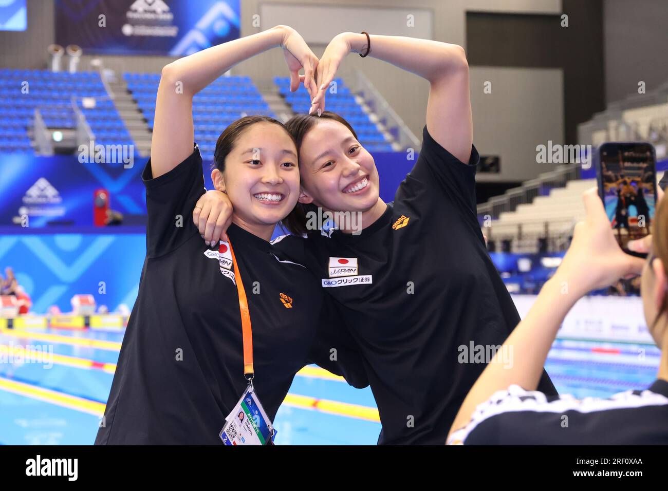 Fukuoka, Japan. 30th July, 2023. (L to R) Mio Narita, Runa Imai (JPN ...