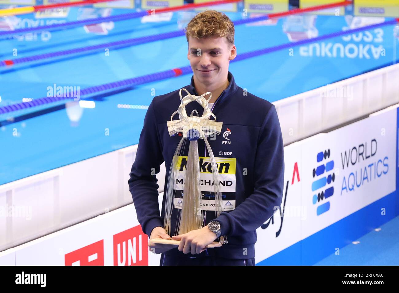 Fukuoka, Japan. 30th July, 2023. Leon MARCHAND (FRA) Swimming : World ...