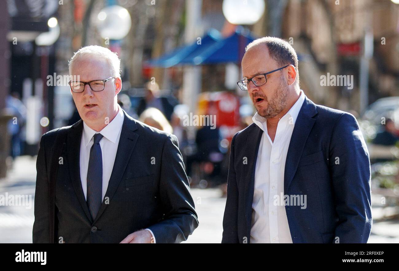 Sydney, Australia. 31st July, 2023. Journalist Mark Willacy (left ...