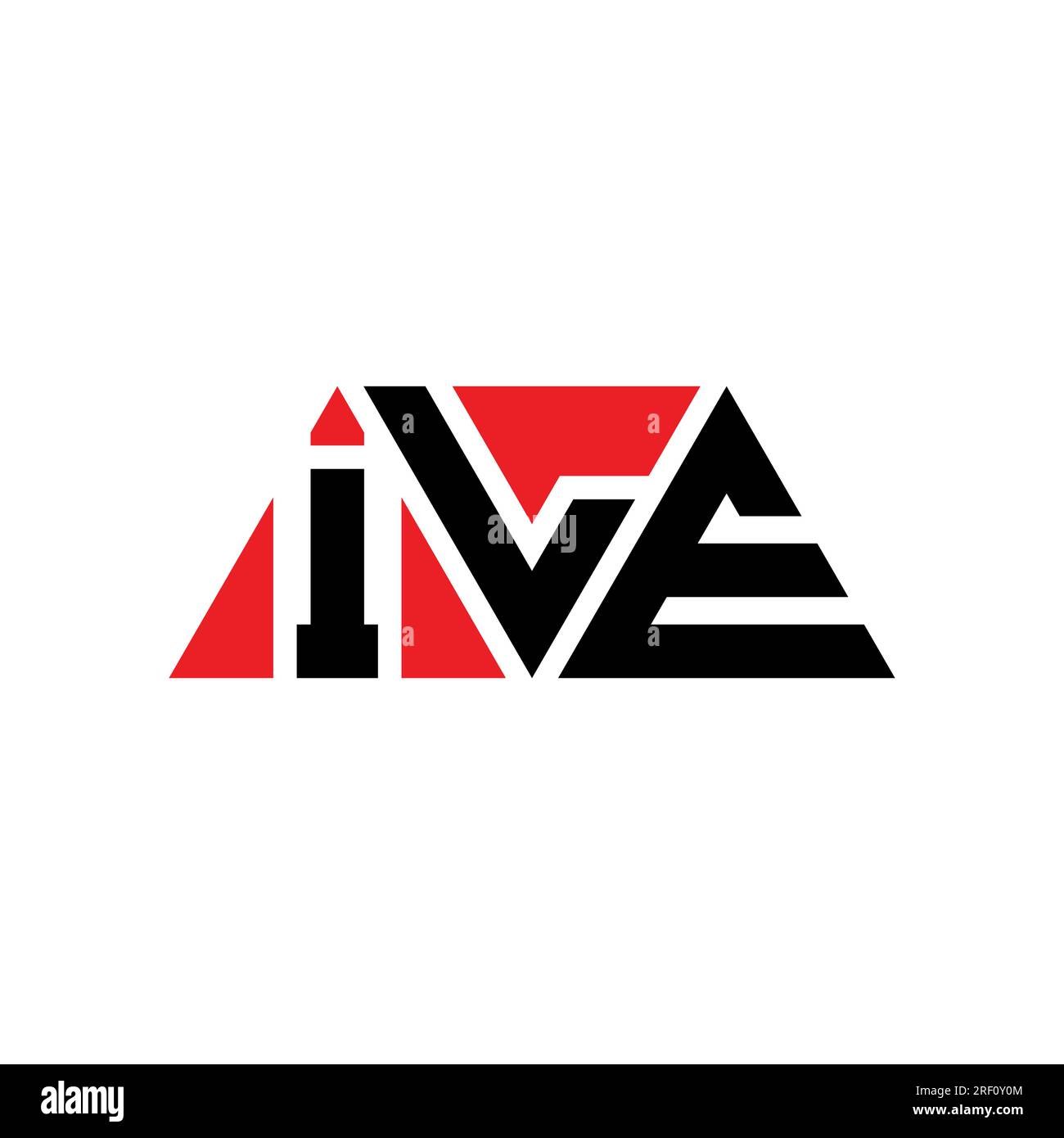 ILE triangle letter logo design with triangle shape. ILE triangle logo ...