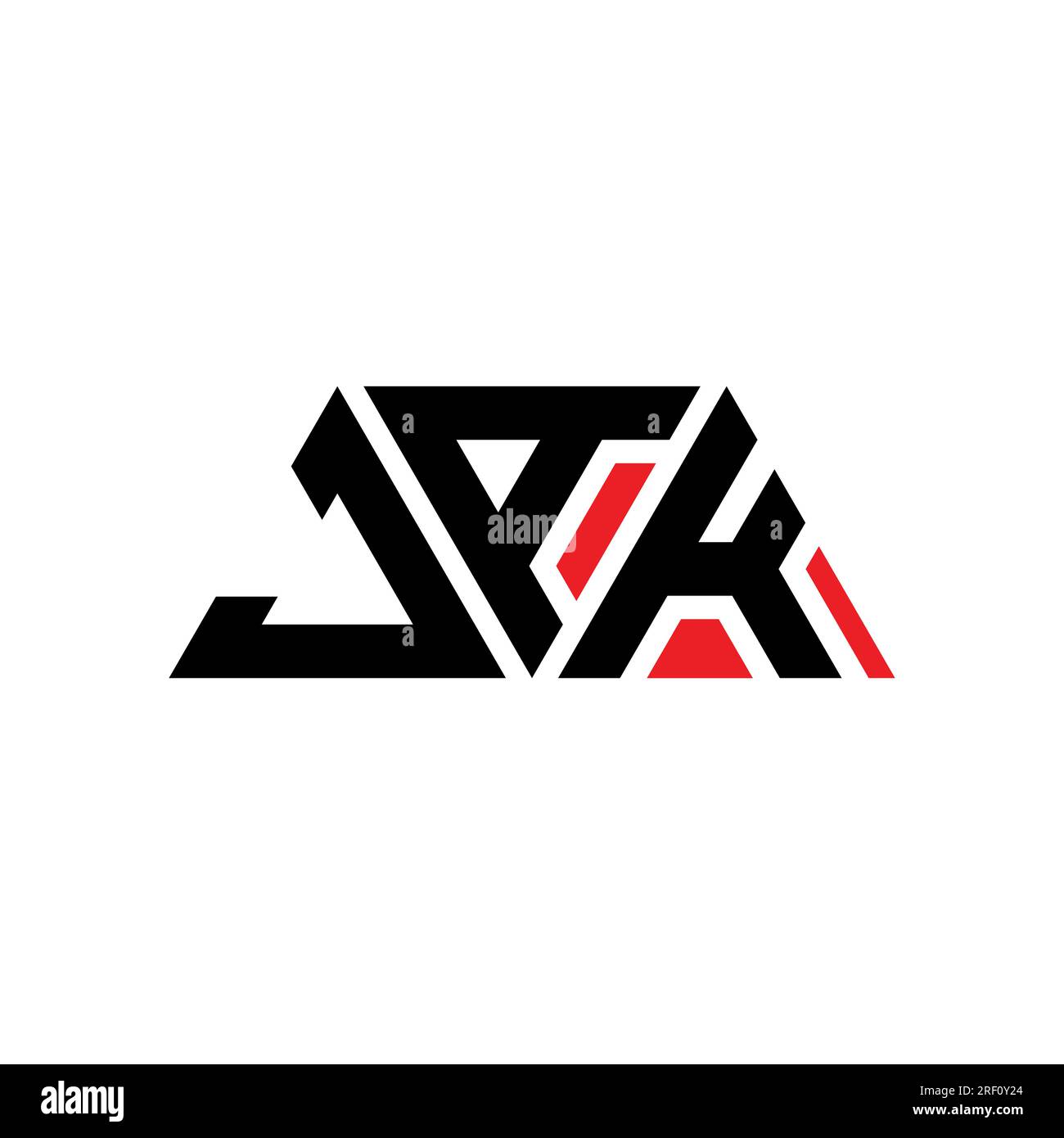 JAK triangle letter logo design with triangle shape. JAK triangle logo design monogram. JAK ...