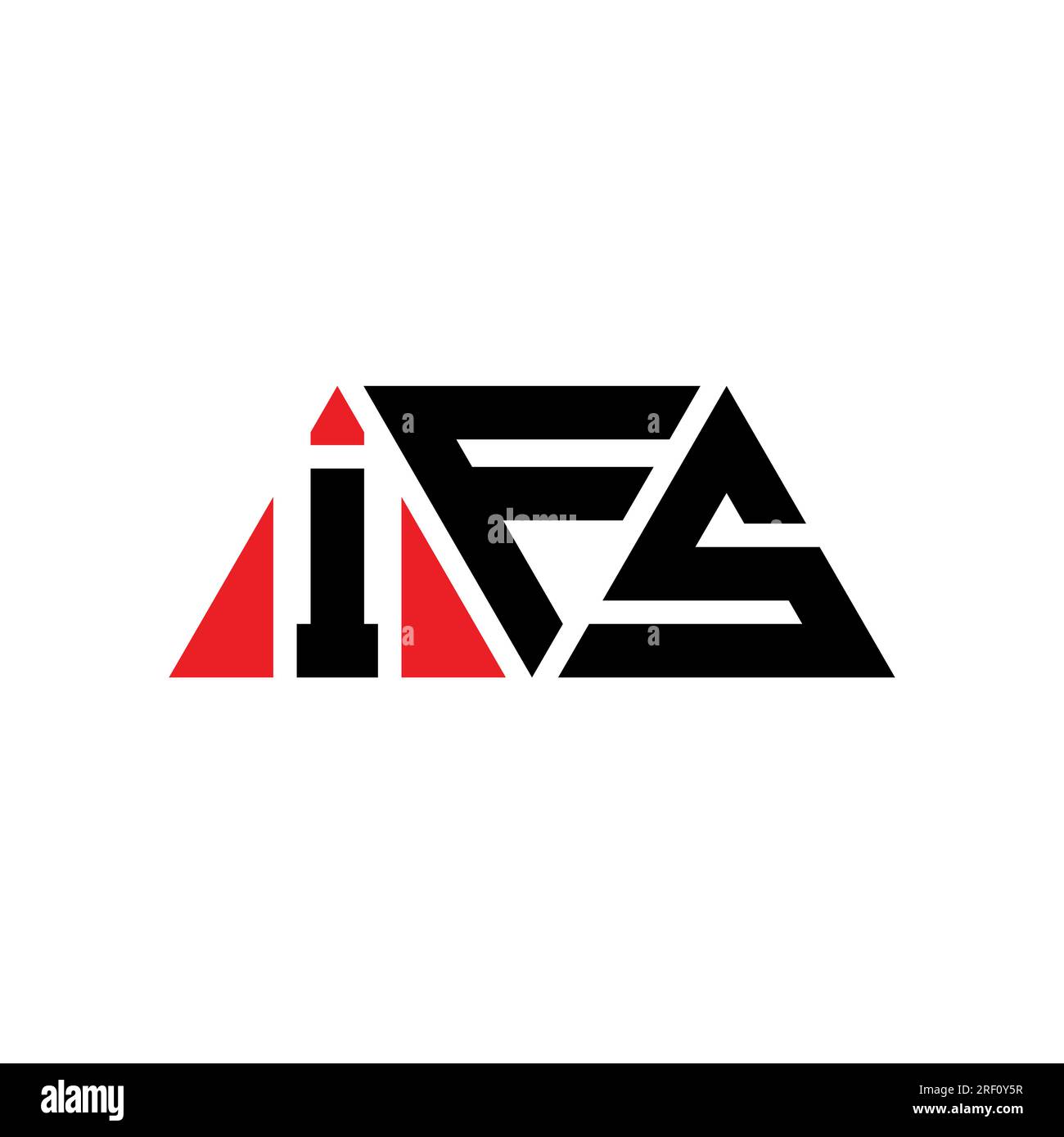 IFS triangle letter logo design with triangle shape. IFS triangle logo ...