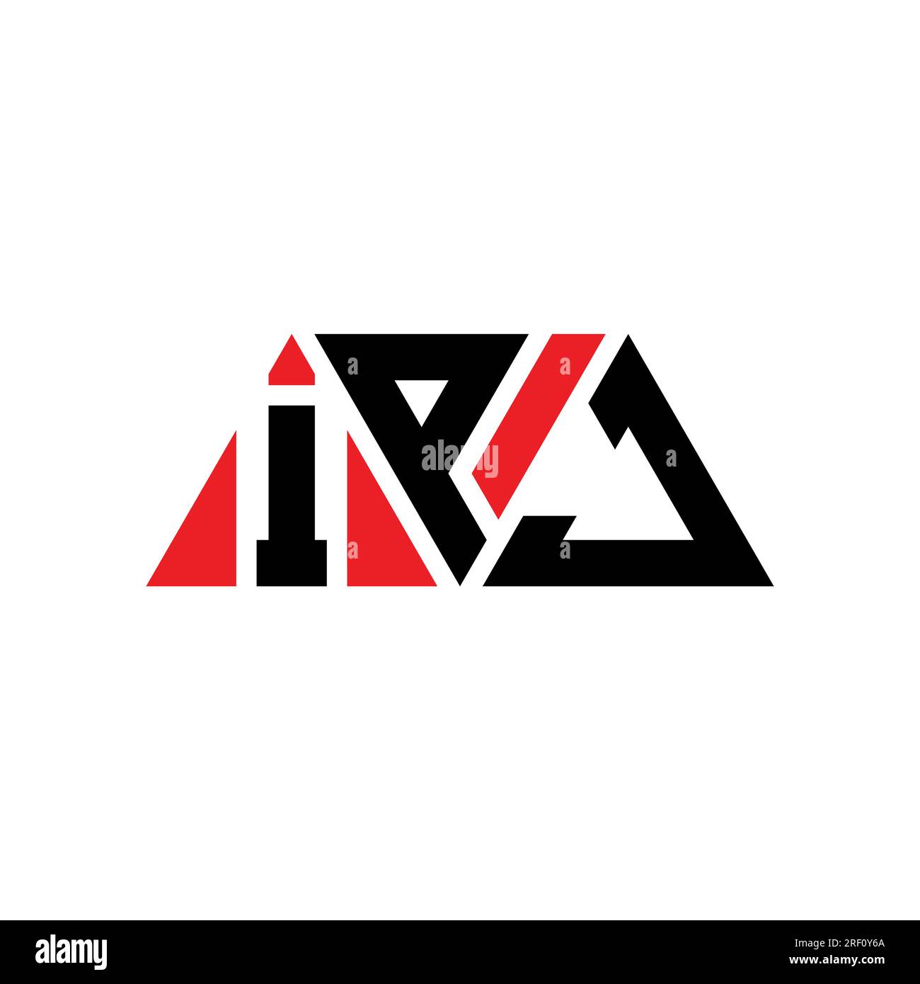 IPJ triangle letter logo design with triangle shape. IPJ triangle logo ...