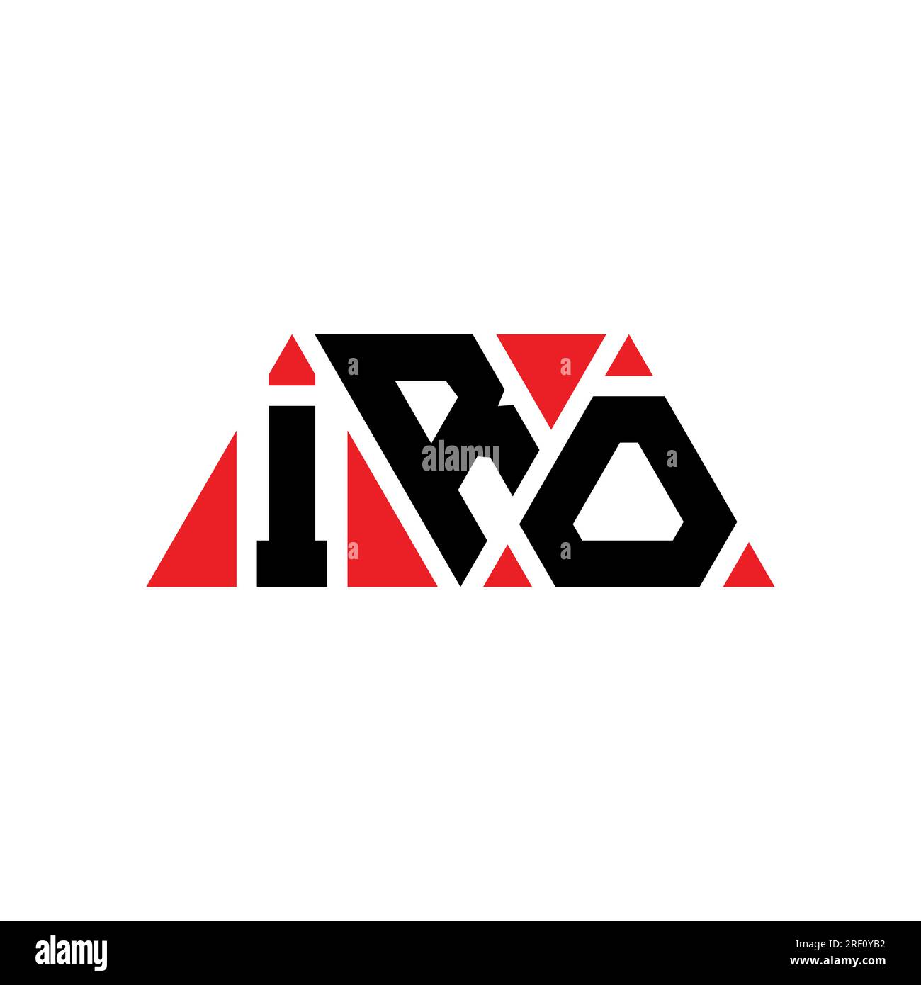 IRO triangle letter logo design with triangle shape. IRO triangle logo ...