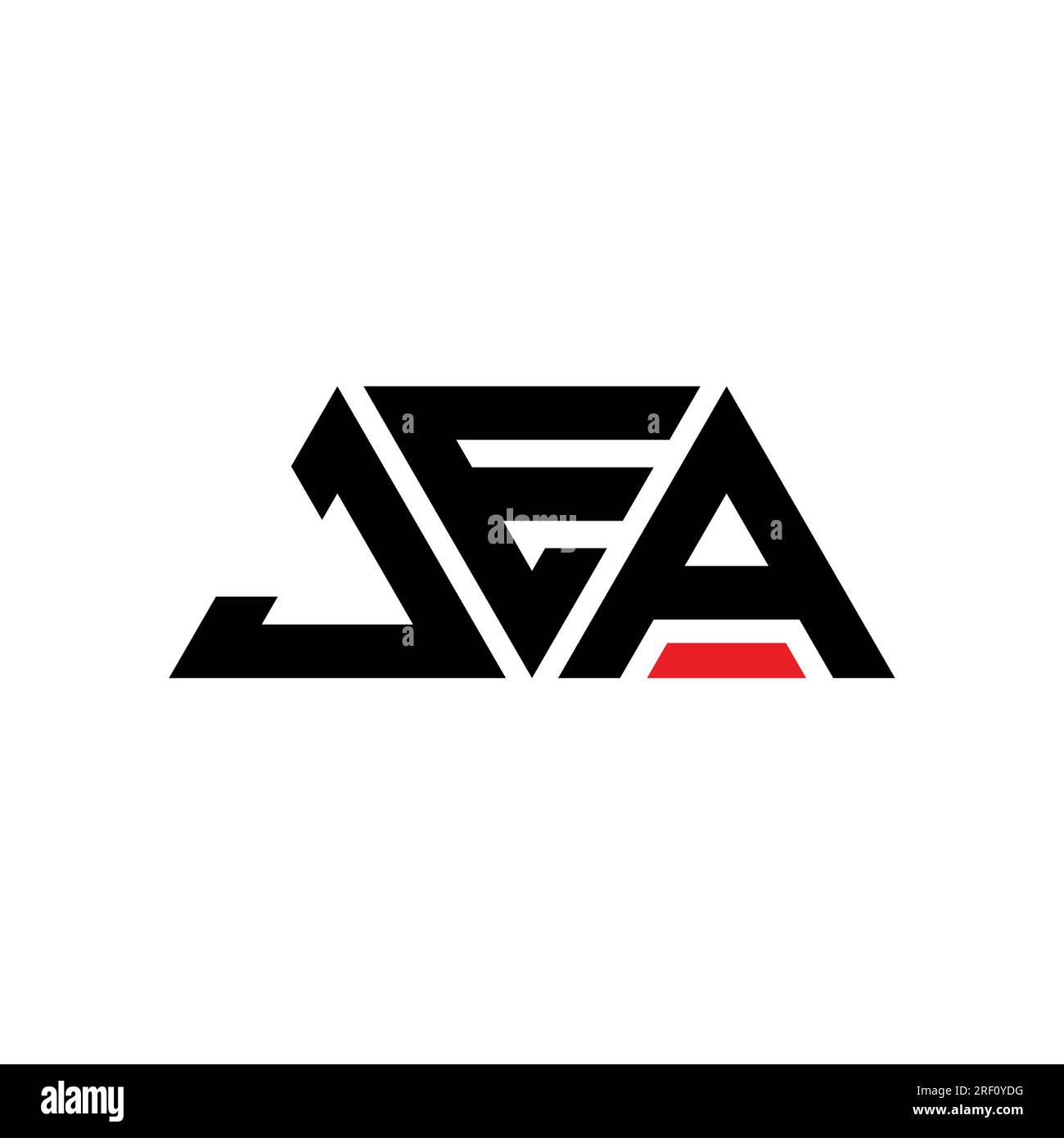 JEA triangle letter logo design with triangle shape. JEA triangle logo ...